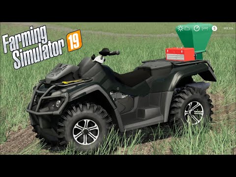 FS19 | Quad with Delimbre Spreader - YouTube