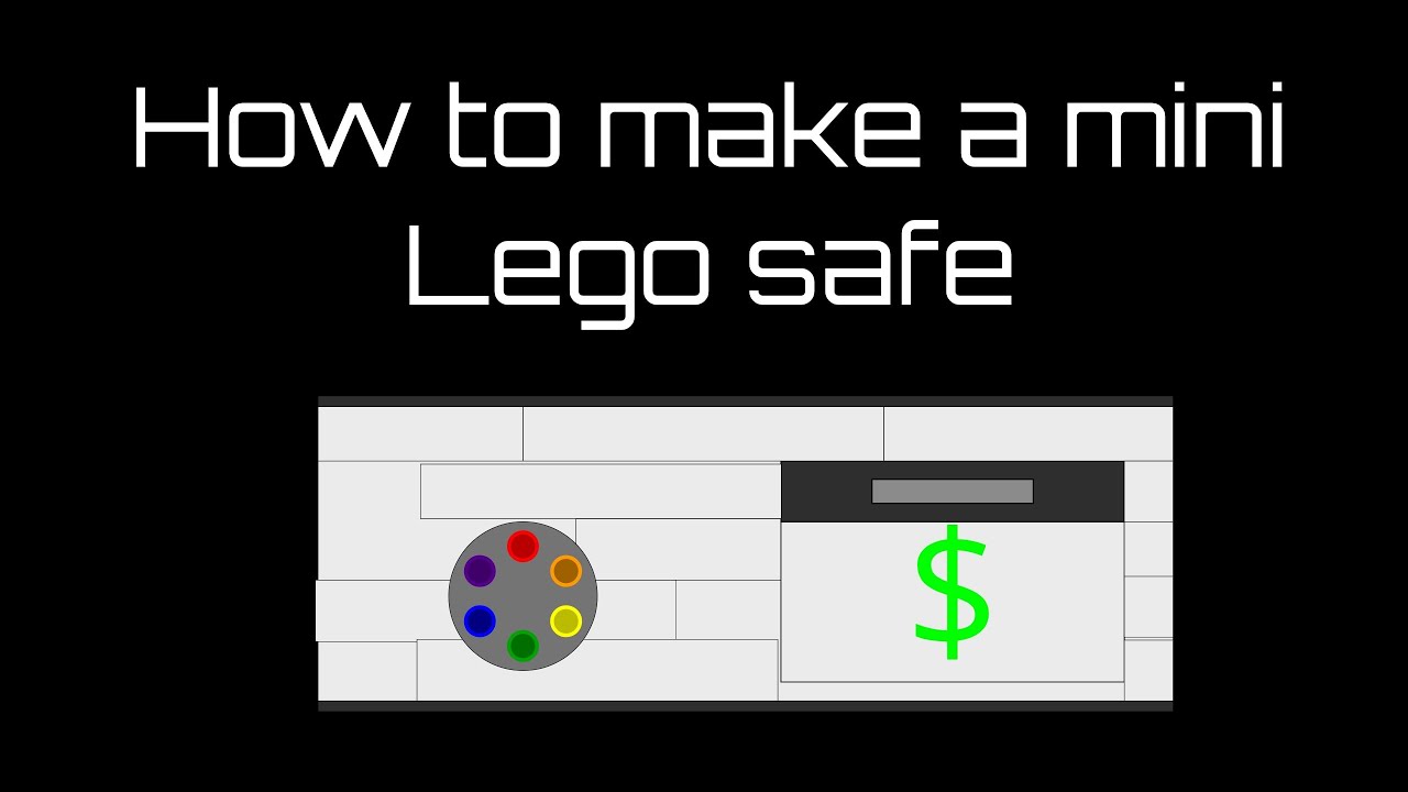 How to Build a Mini Lego Combination Safe - YouTube