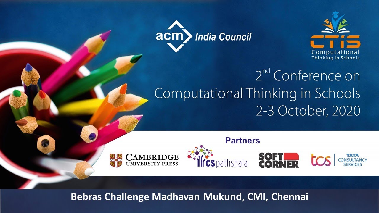 Ctis2020 Day 1 Bebras Challenge Madhavan Mukund Cmi Youtube