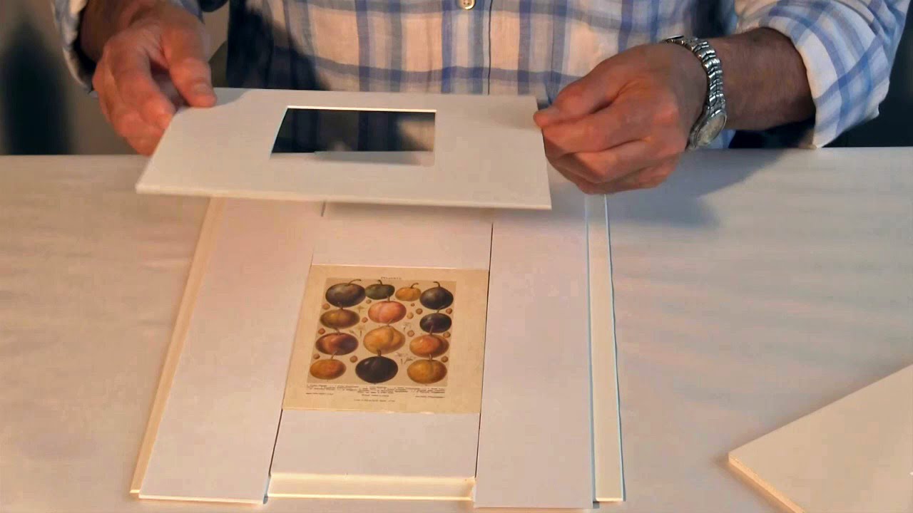 Conservation Framing: 8 - The Inset Mount used for artwork on board ...