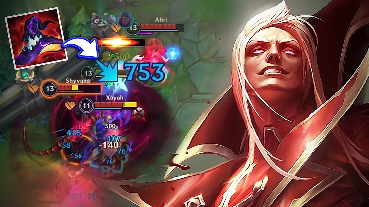 WILD RIFT VLADIMIR FIRST BUILD RABADON'S DEATHCAP | BUILD AND RUNES ...