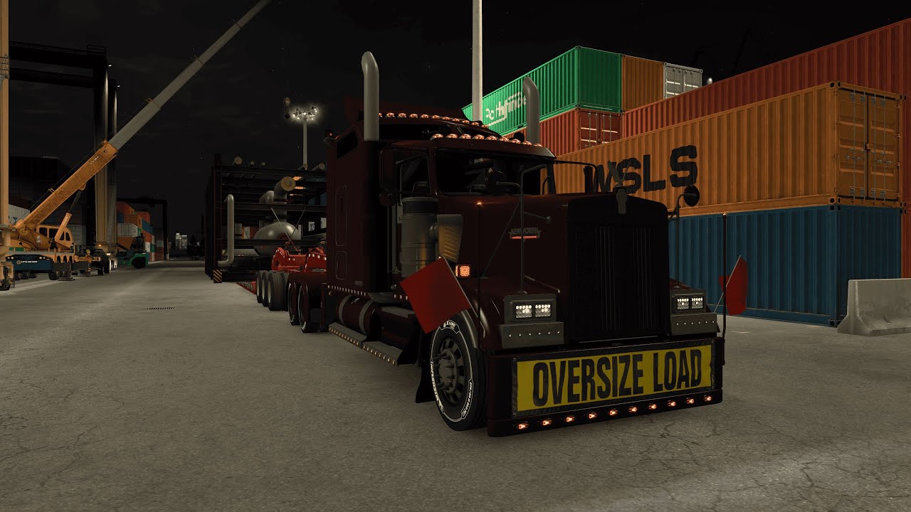ATS-Trying the new Oversize load/route from Los Angeles! - YouTube