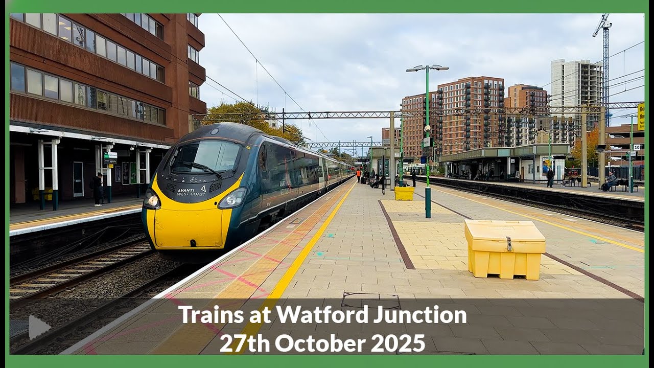 Trains at Watford Junction | Mainline, Overground & Freight in 4K (27 ...