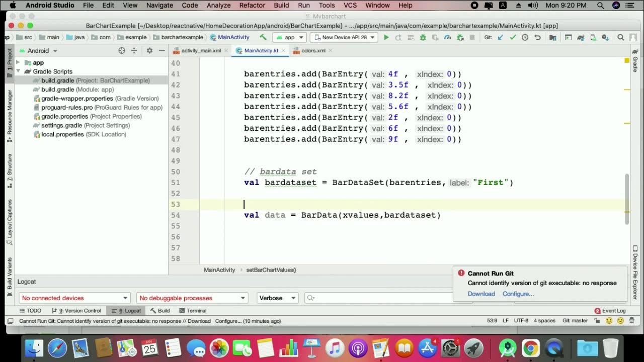 MpAndroid BarChart Animated Android Kotlin Example - YouTube