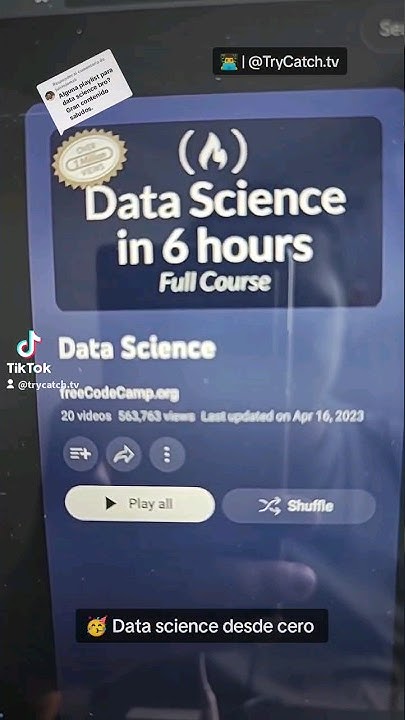 🥳 Data science desde cero por @freecodecamp - YouTube