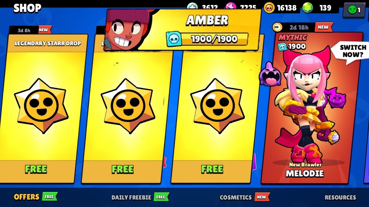 AMAZING NEW BRAWLR 🔥BRAWL PASS 🔥SEASON 25🔥LEGENDARY STARR DROP🔥Brawl ...