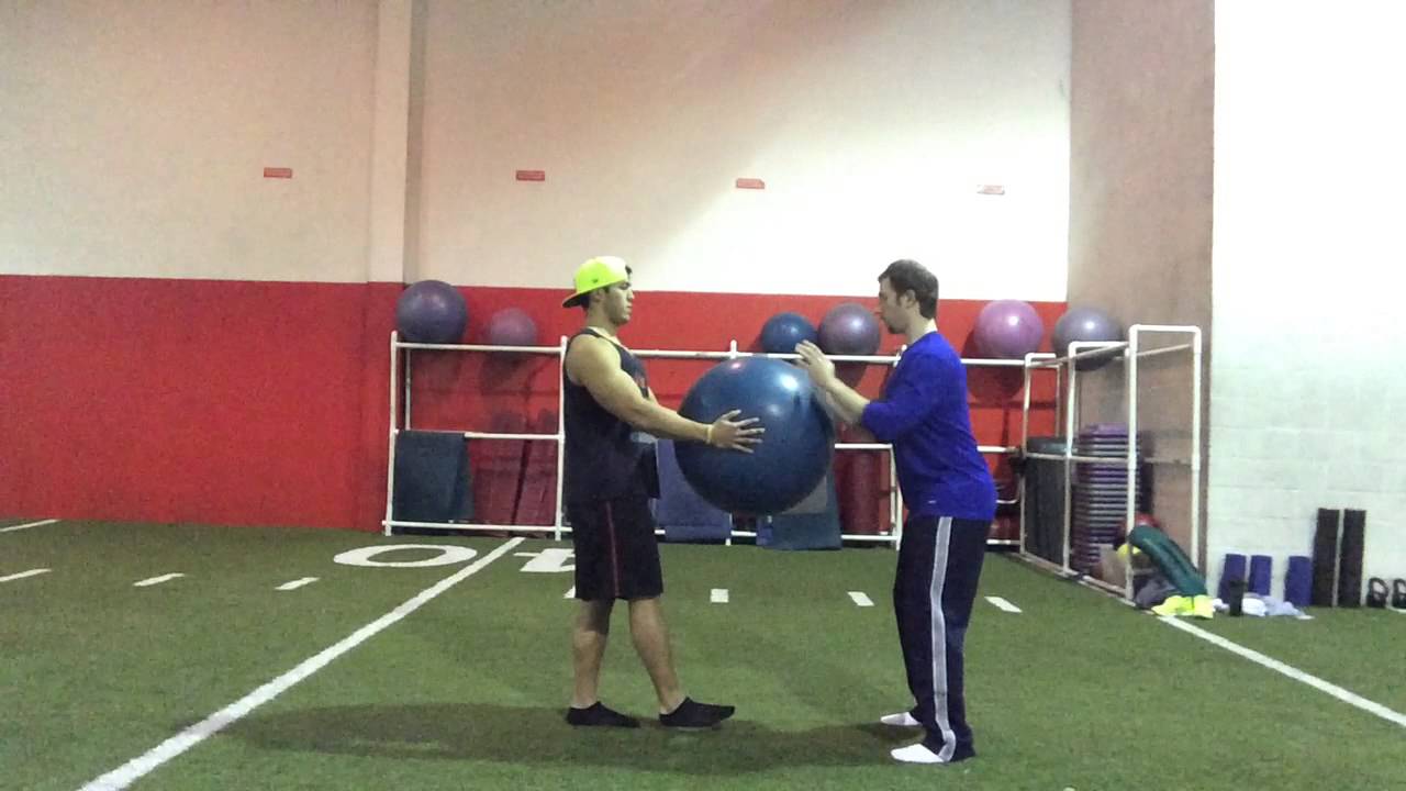 Single Leg Stand with Partner Perturbation - YouTube