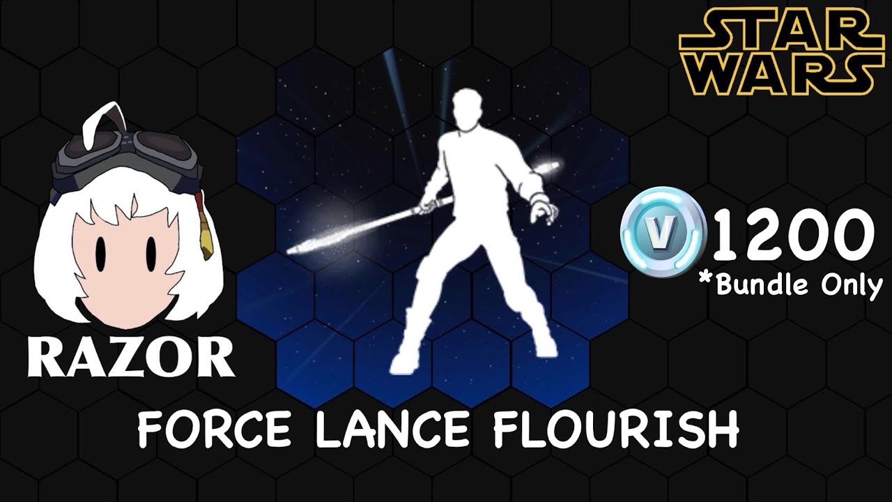FORCE LANCE FLOURISH | Fortnite Emote | Using Razor from Battle ...