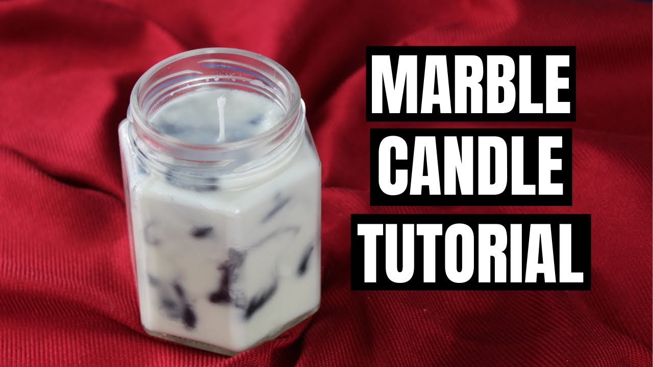 How to make marble candle | DIY craft idea - YouTube