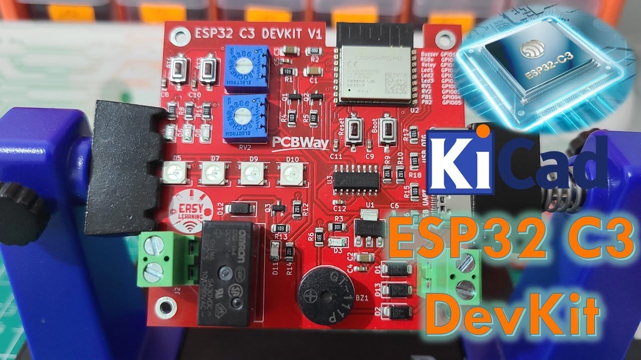 Proyecto Pcb Esp32 C3 Devkit V1 Kicad Youtube