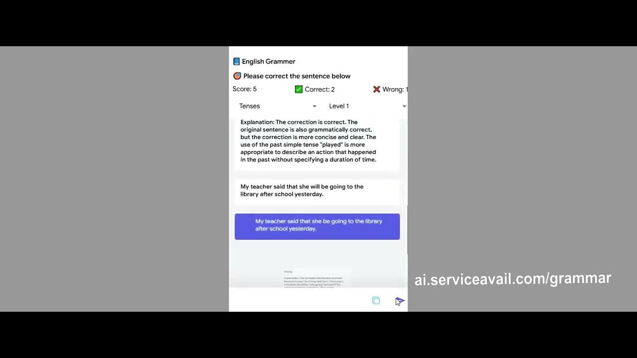 Correct English Grammar with AI – Interactive Web App Demo (ai ...
