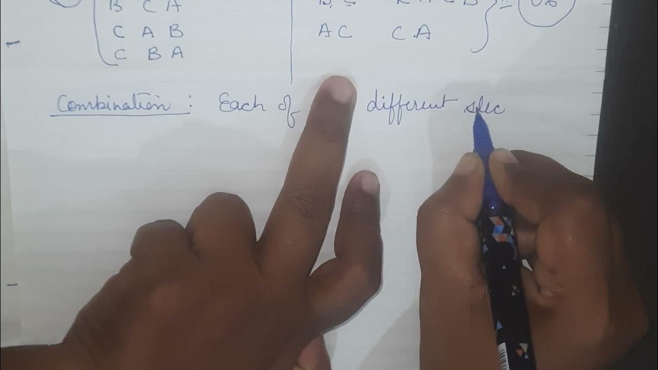 Difference between Permutation and combination - YouTube