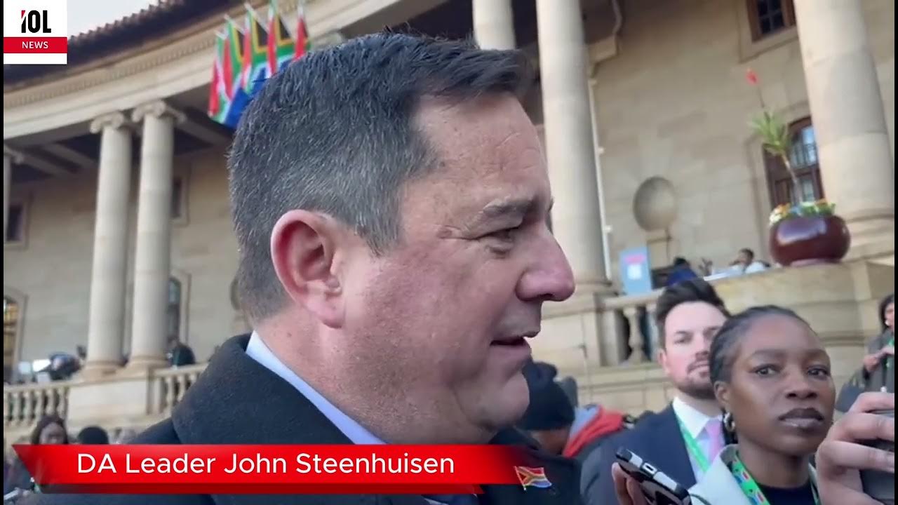 Inauguration 2024: We will work with the ANC, says DA leader John Steenhuisen - YouTube