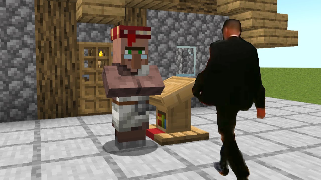 Will Smith slaps a Minecraft Villager - YouTube