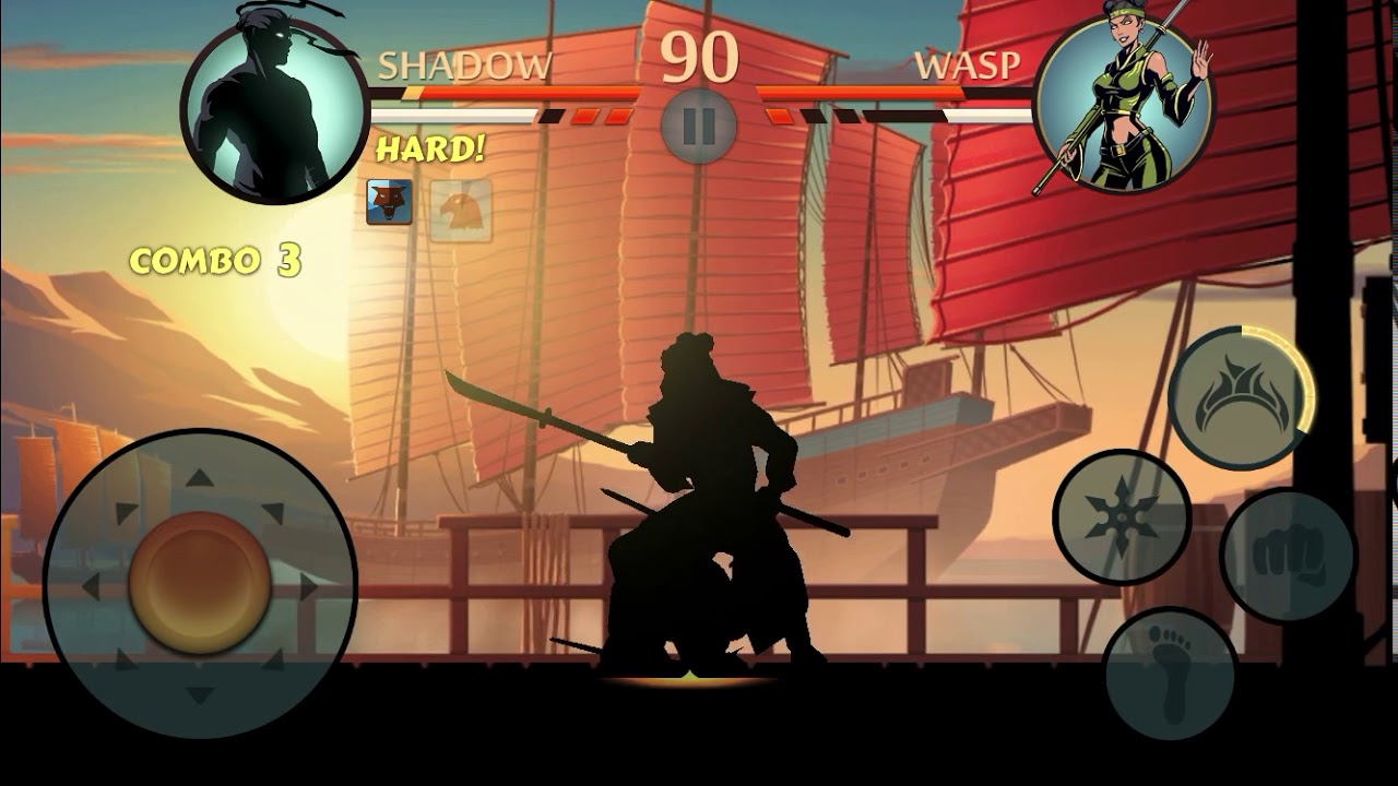 Shadow Fight 2 Wasp Attempt 9 Youtube