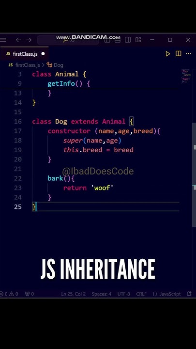 🥰🥰 Javascript Oop How Inheritance Works In Js Es6 Shorts Javascript Programming Coding