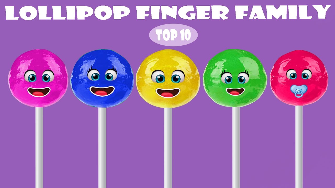 Lollipop finger family nursery rhyme collection | Daddy finger rhyme ...