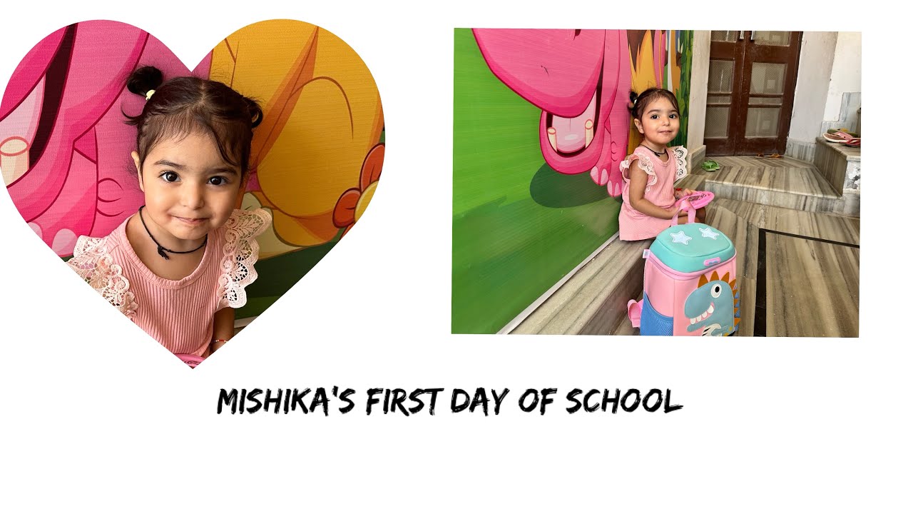 Mishika’s first day of play school … - YouTube