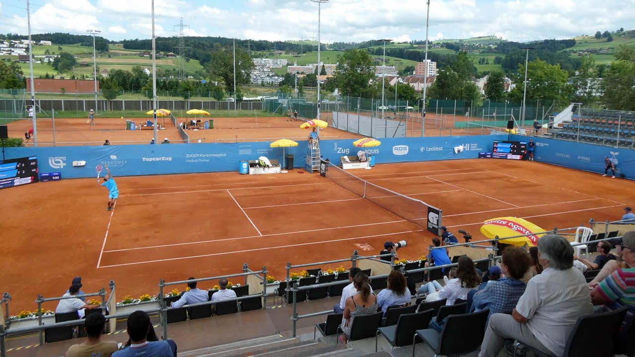 Mika Brunold – Botic van de Zandschulp; Tennis Zug Open 2024 ...