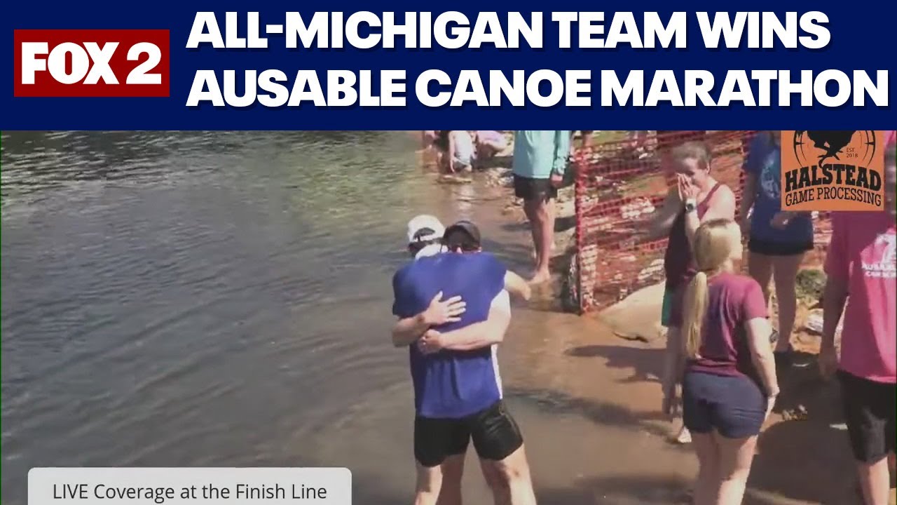 AuSable River Canoe Marathon FINISH LINE LIVE - YouTube