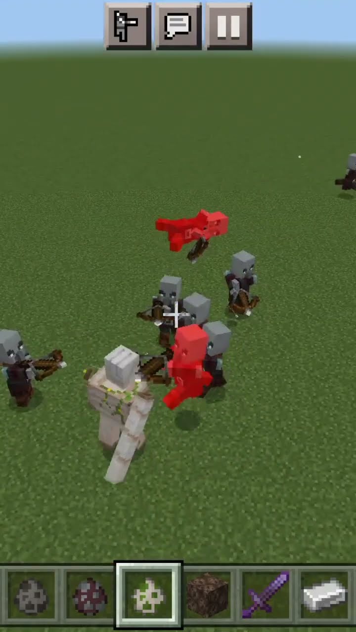 10 Pillager Vs Iron Golem Minecraftlovers Minecraft Youtube