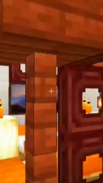 Coolest Minecraft Orange Bed Design #minecraftshorts #shorts - YouTube