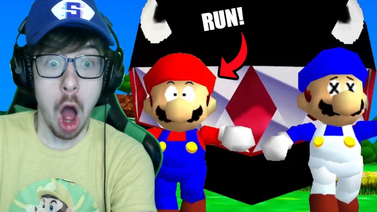 RUN! | SMG4: REMASTERED64: WHO LET THE CHOMP OUT? Reaction! - YouTube