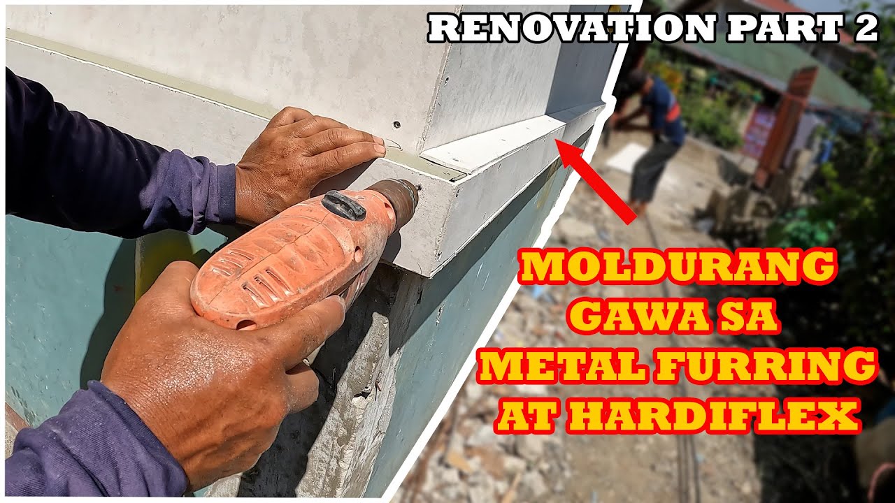 MOLDURA Na Gawa Sa HARDIFLEX At METAL FURRING Paano?Advantage ng STEEL ...