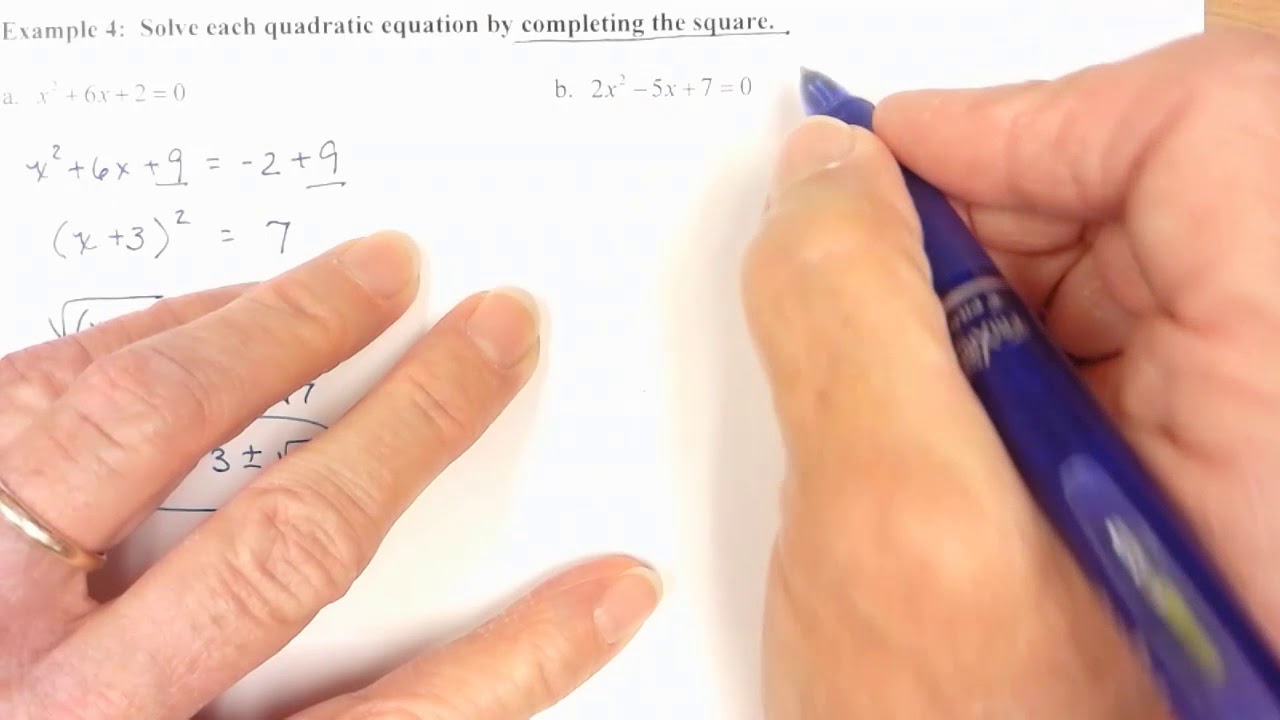MATH 1030 Section11 1 Examples Of Completing The Square YouTube MATH 1030 Section11 1 Examples Of Completing The Square YouTube