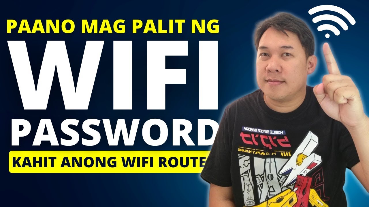 PAANO MAGPALIT NG PASSWORD SA WIFI - YouTube