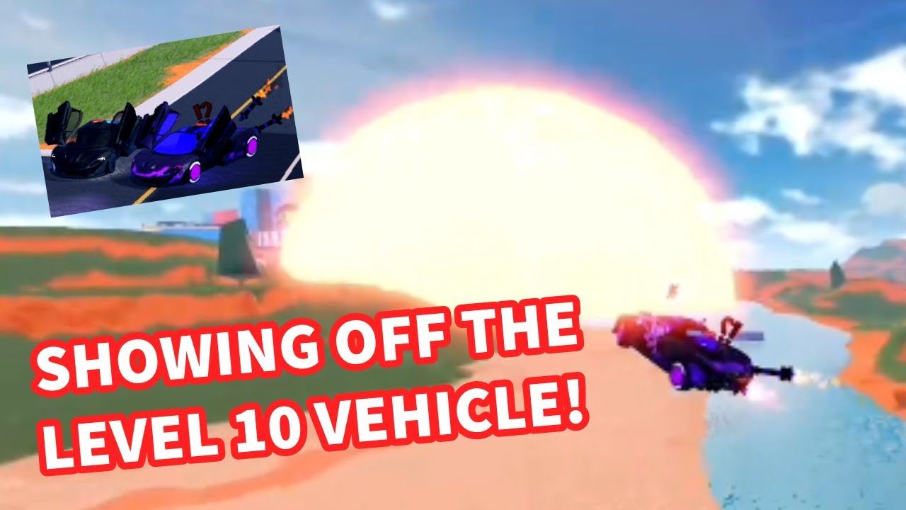 SHOWING OFF THE LEVEL 10 CAR IN JAILBREAK SEASON 17! - YouTube