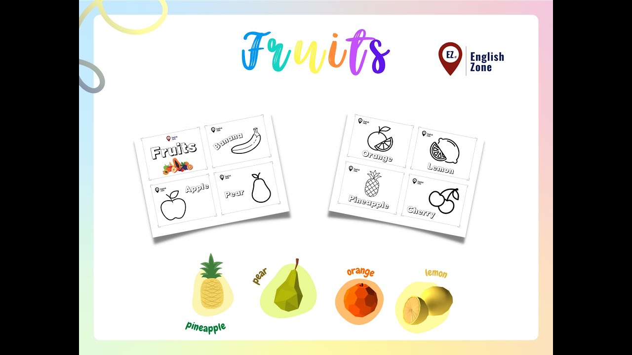 Learn the fruits in English - YouTube