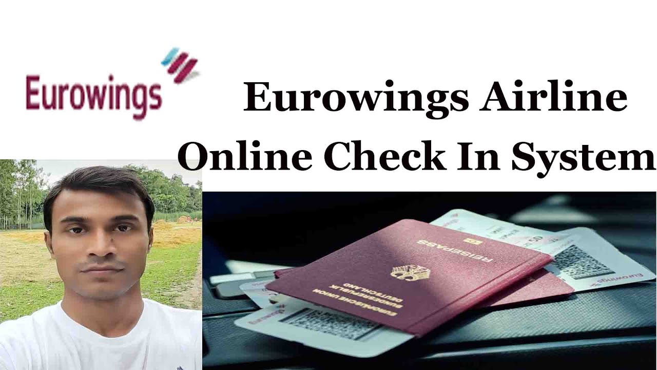 eurowings online boarding pass check in system bangla - YouTube