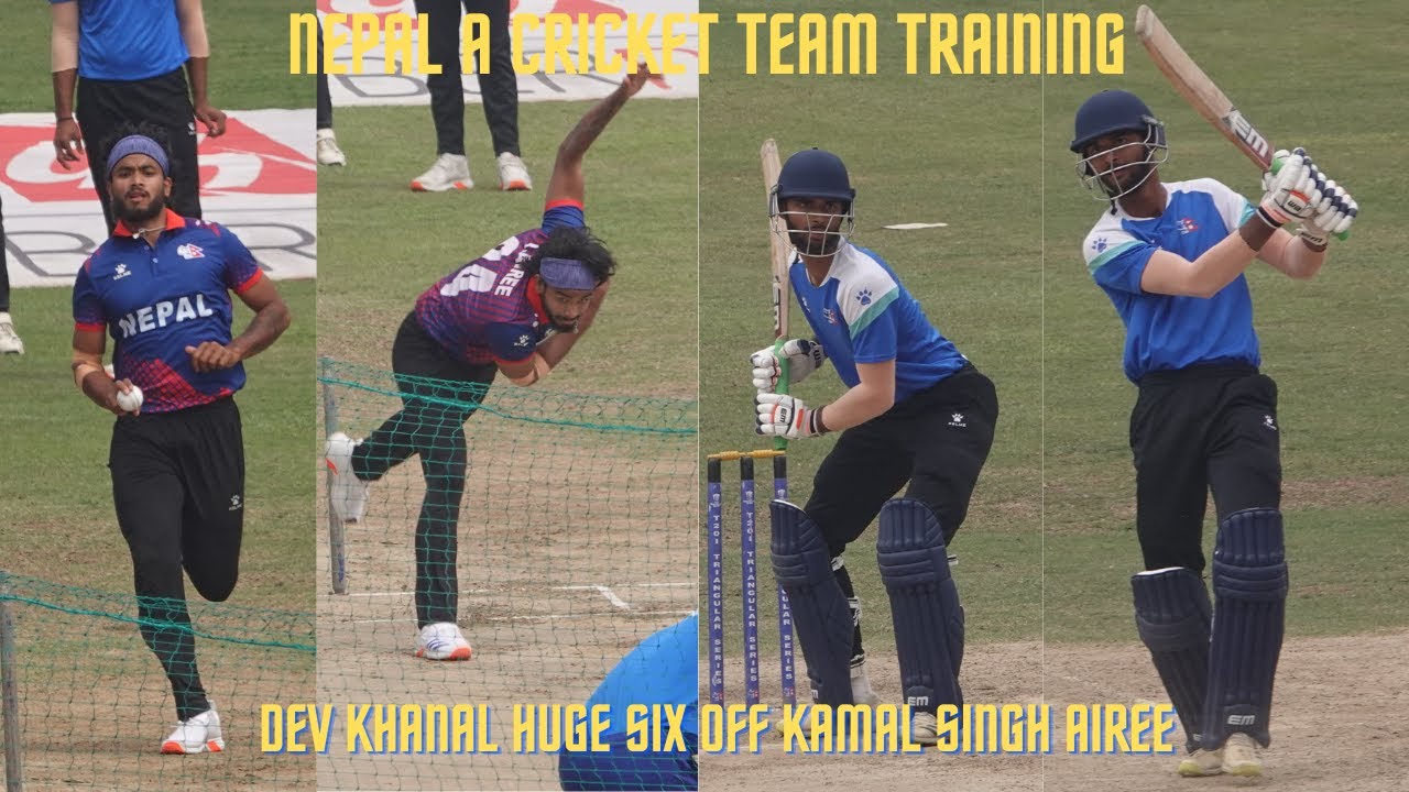 Nepal A Cricket Team Training for T20 Match with Ireland | Kamal Singh ...