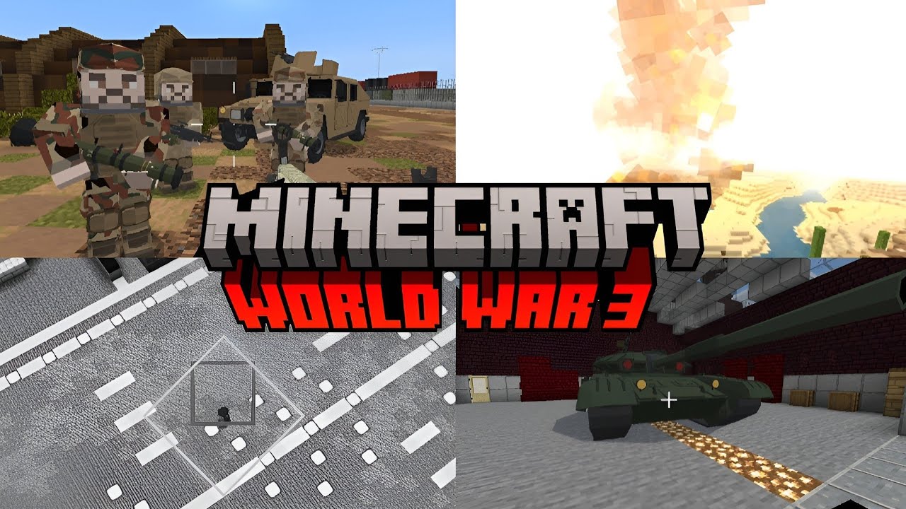 I turned Minecraft PE into WW3 with MODS (1.21) - YouTube