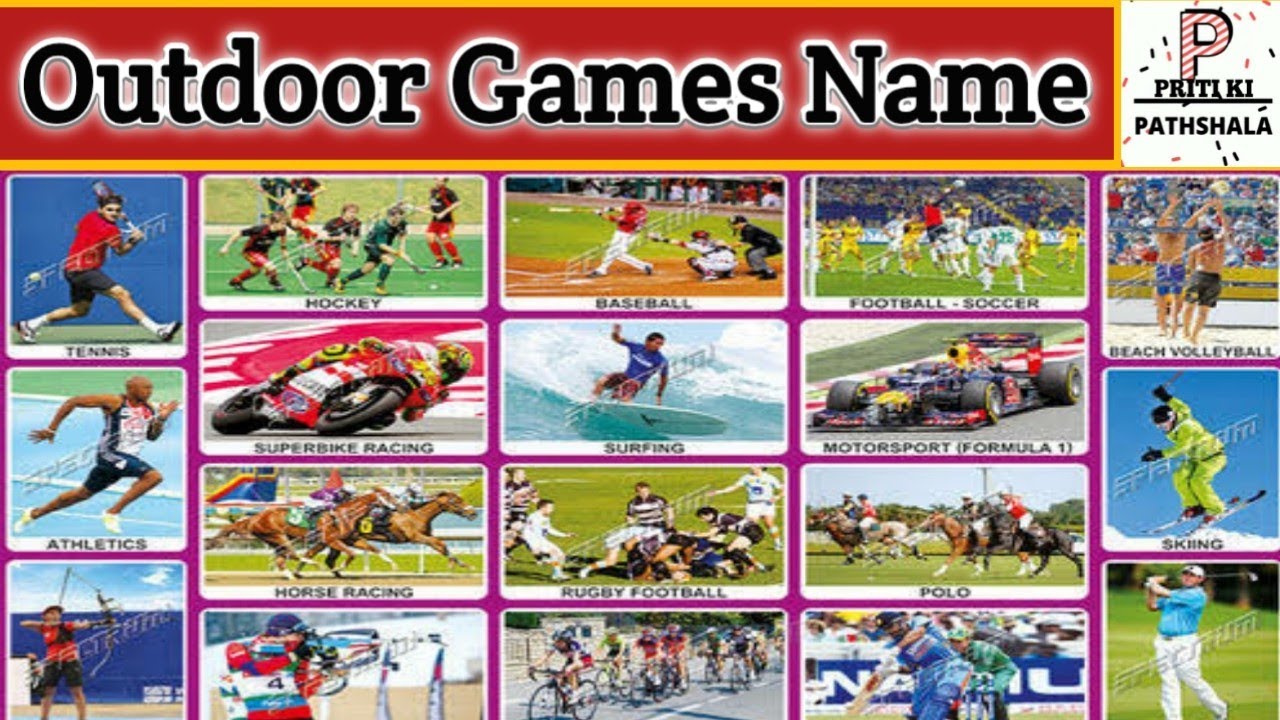 Outdoor Games🏏🏆Outdoor Games Names in English🎾🥇Outdoor Games Names for ...