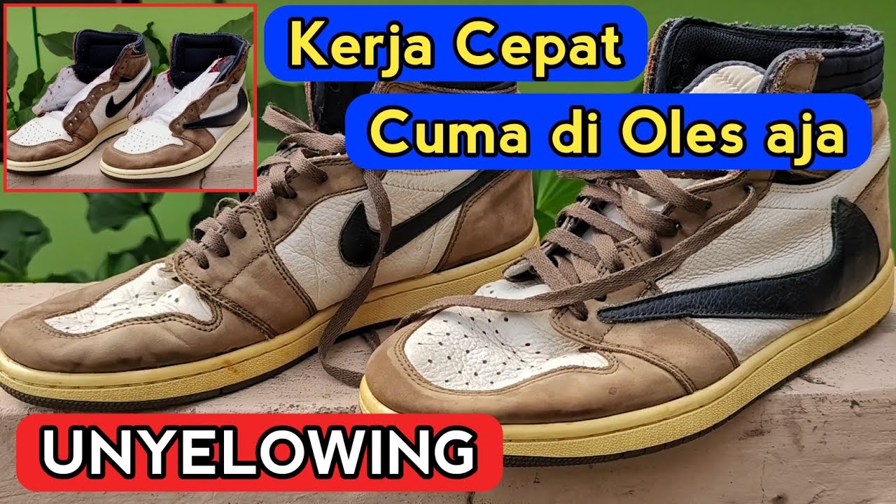 Cara Memutihkan Sol Sepatu Yang Menguning -UNYELOWING SEPATU - YouTube