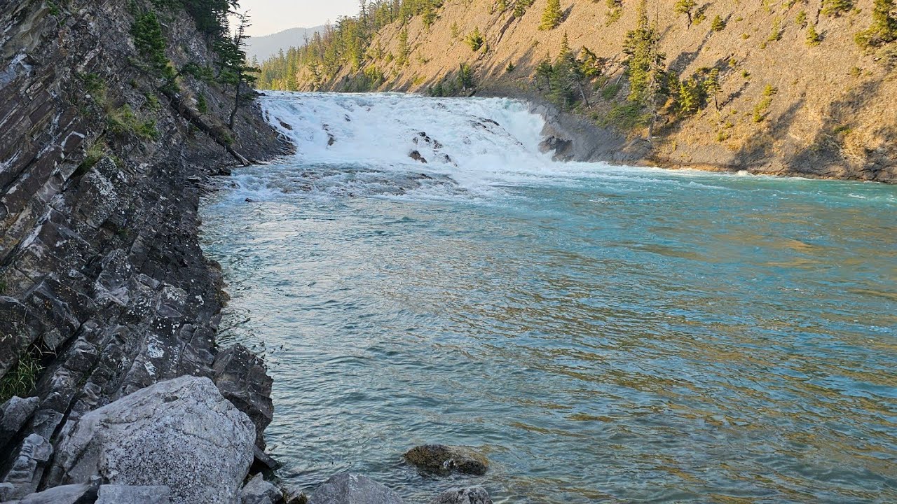 Bow Falls Waterfall Banff AB 🇨🇦 #banff #travelcanada #bowfalls # ...