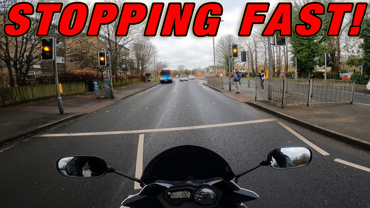 STOPPING A MOTORCYCLE FAST! - YouTube