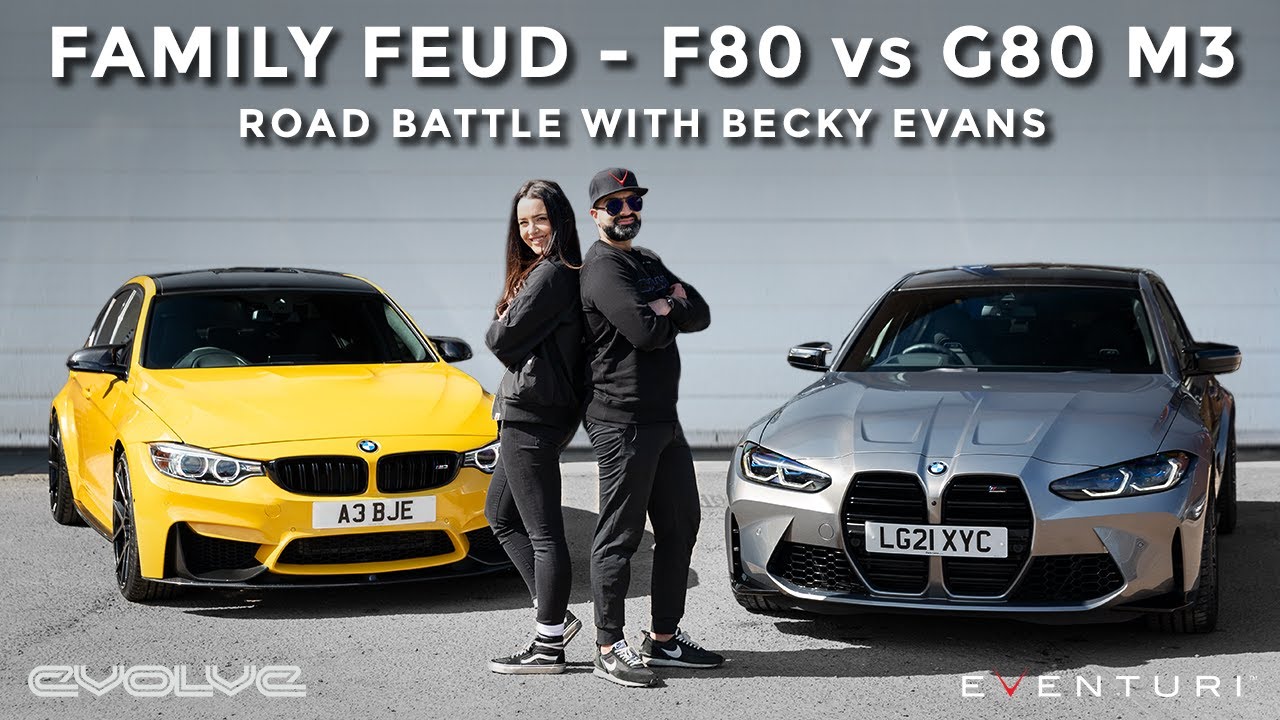 F80 M3 vs G80 M3 - Road Battle with @BeckyEvans - YouTube