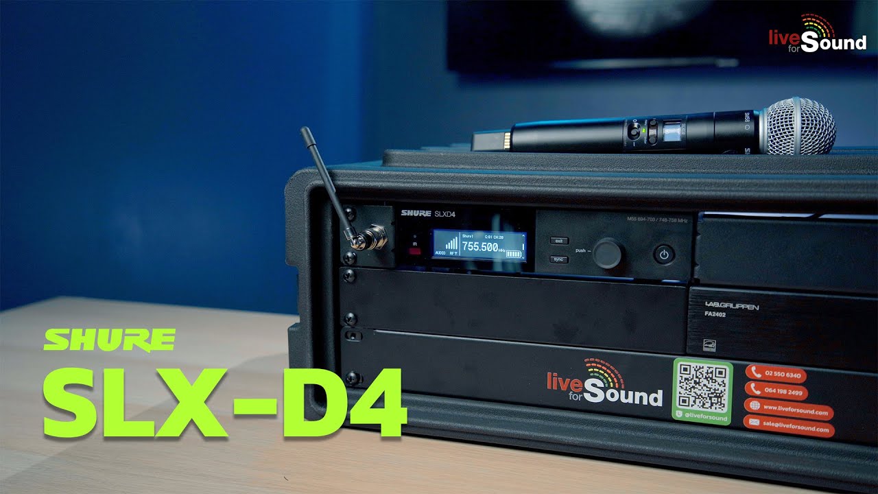 SHURE SLXD4 : ไมค์ลอยคลื่นความถี่ดิจิตอลตัวใหม่จาก Shure - YouTube