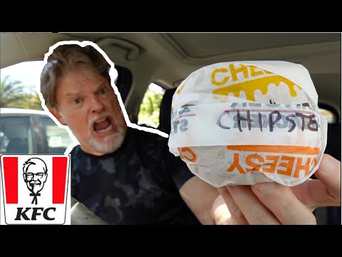 NEW KFC Secret Menu Original Crispy Chipster Burger Review - YouTube