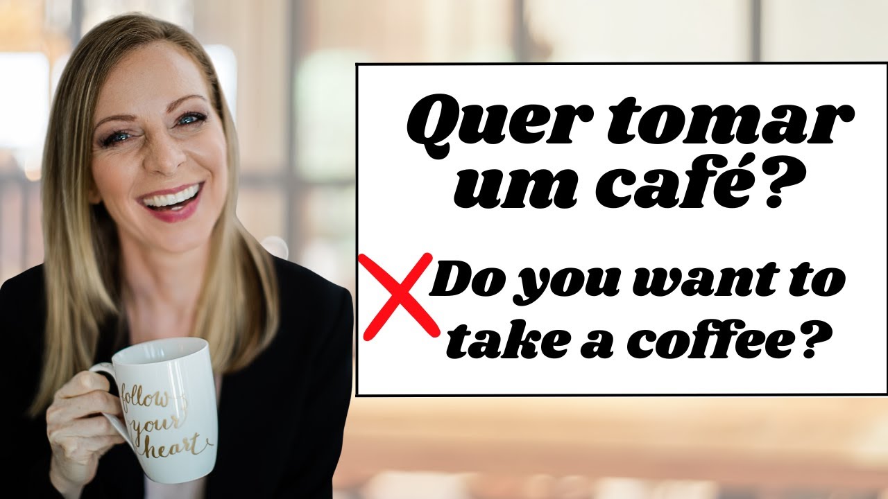 Quando e como usar TAKE com CAFÉ em inglês - YouTube