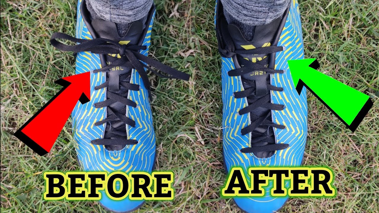 Correct way to tie Your Football Boots | Football 4 U - YouTube