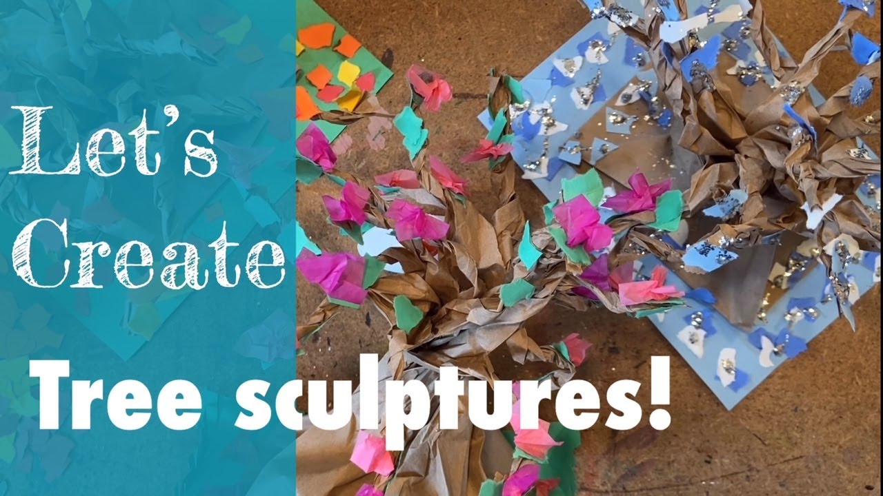 Let's Create Paper Bag Tree Sculptures!!! - YouTube