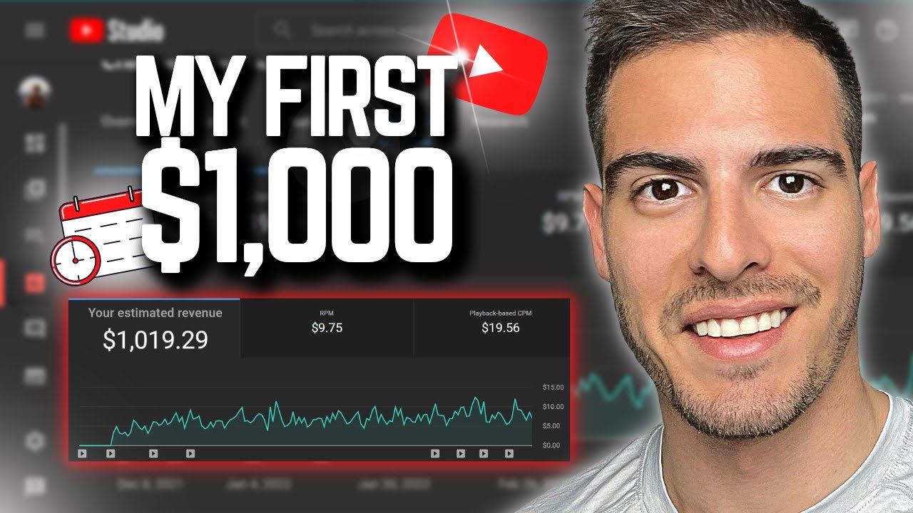 My First $1000 on YouTube 💵 How Long Did It Take? - YouTube