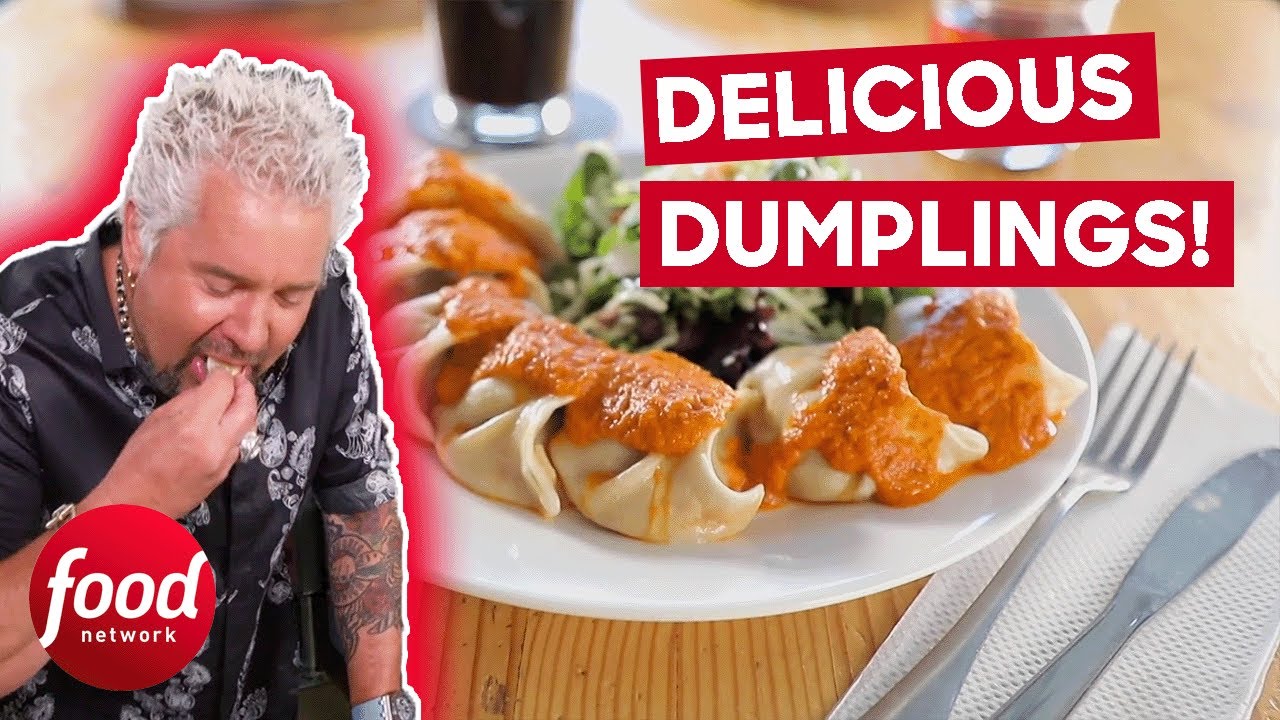 Guy Fieri Tries OUTSTANDING Dumplings | Diners, Drive-Ins & Dives - YouTube