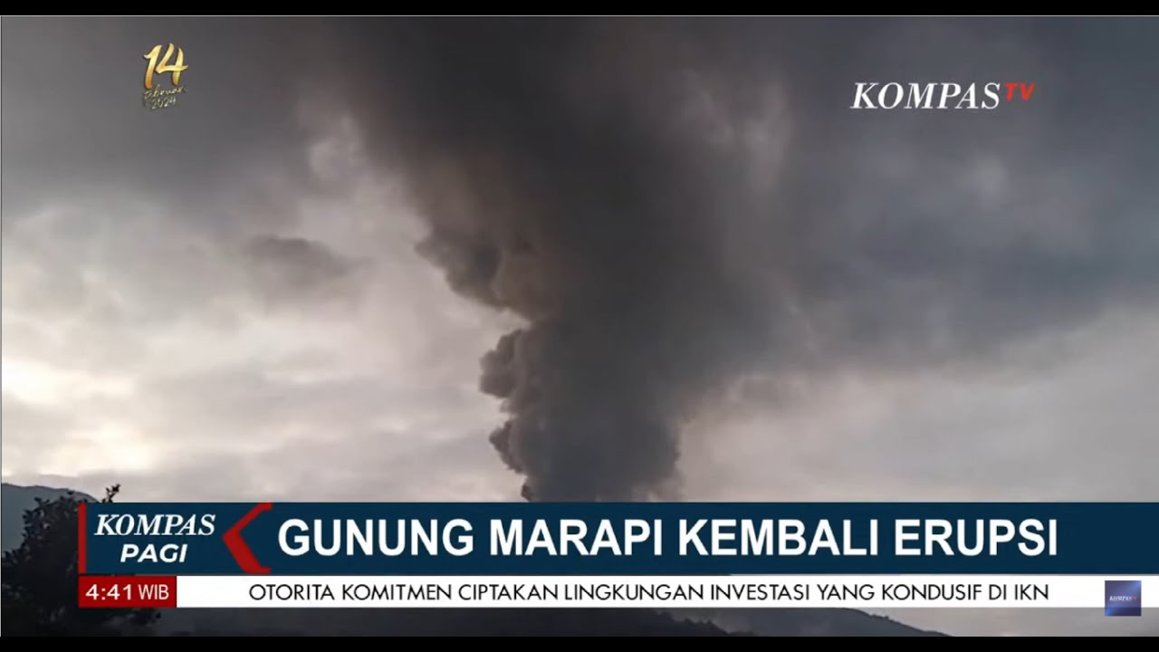 Gunung Merapi Kembali Erupsi dengan Ketinggian Abu Vulkanik Mencapai ...