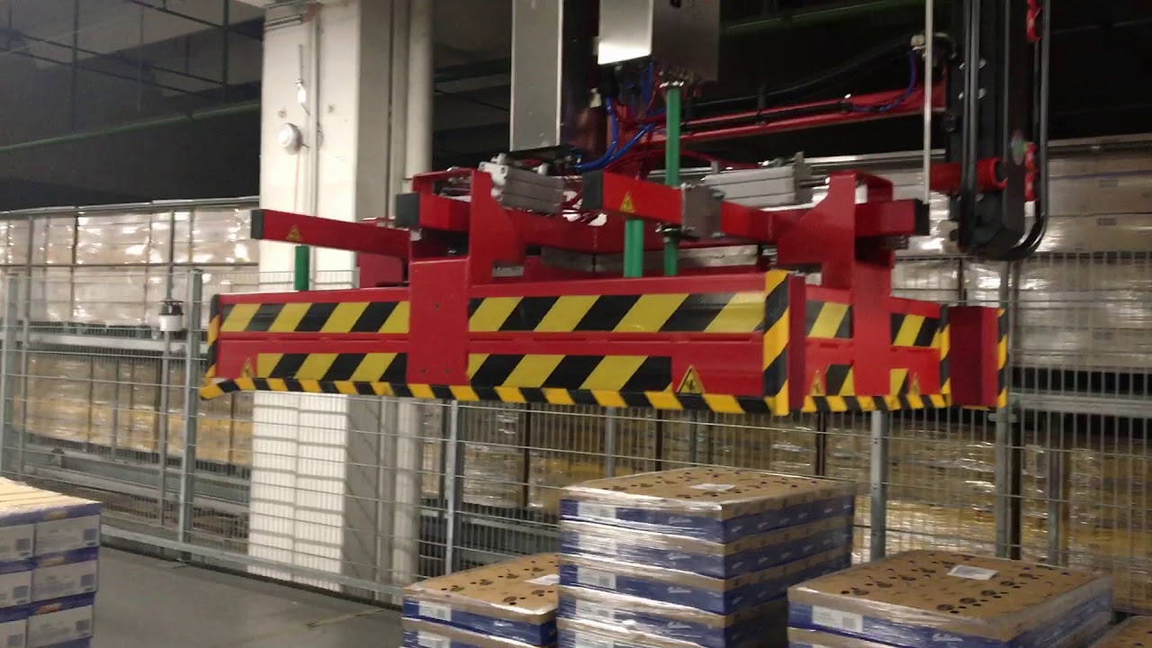 Pallet stacking aid - Roosen BPL - YouTube