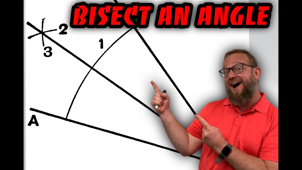 How to Bisect an angle (short) - YouTube